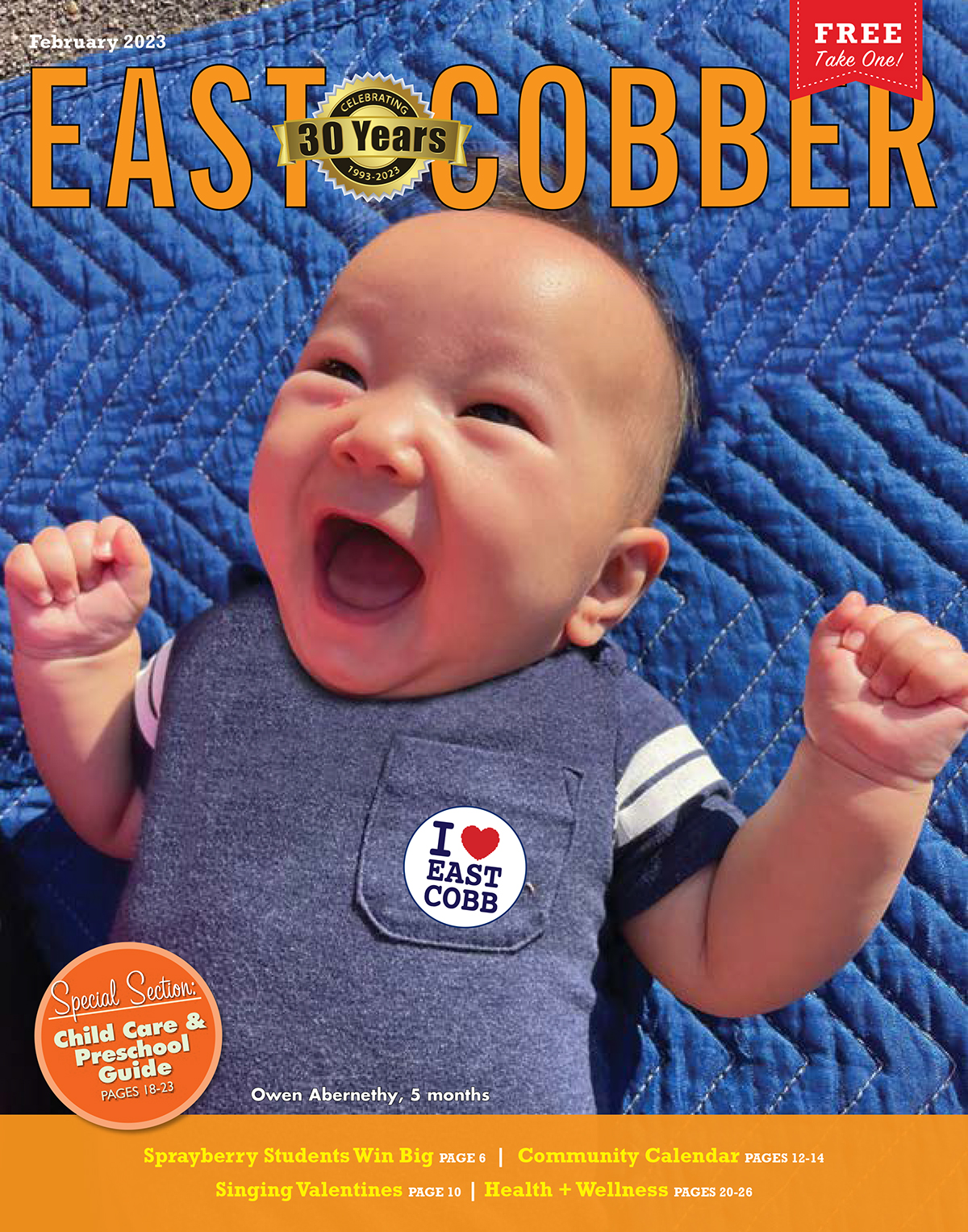 LOOKS WHO'S ON THE FRONT COVER: OWEN ABERNETHY