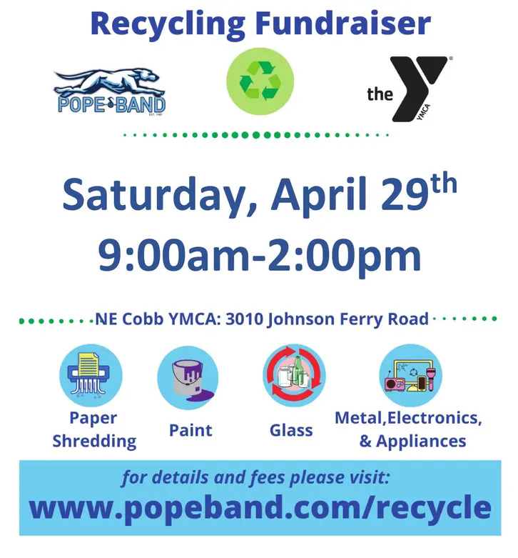 Recycling Fundraiser on April 29, 2023 Benefiting the Pope High School ...