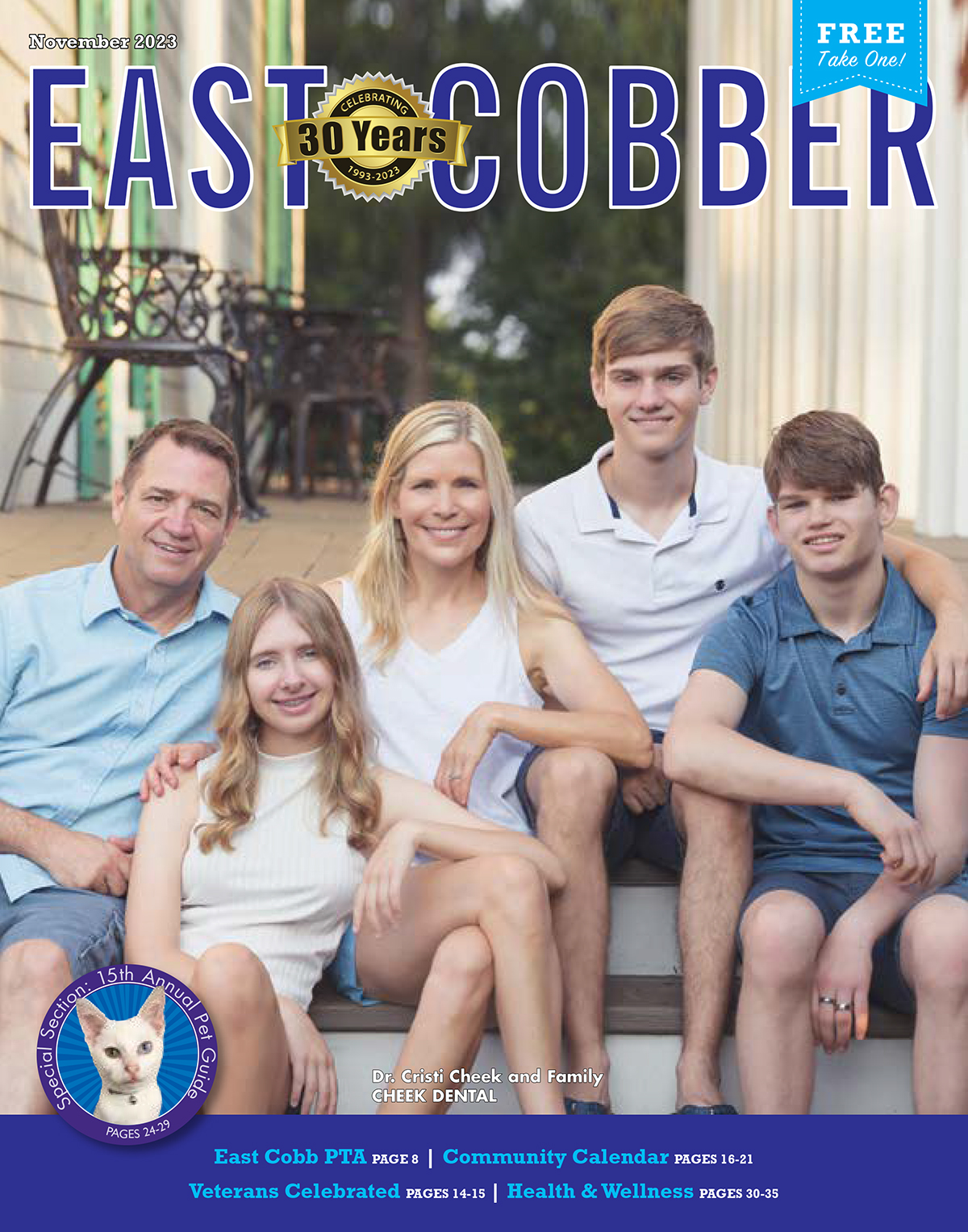 LOOK WHO'S ON THE COVER: DR. CRISTI CHEEK AND FAMILY